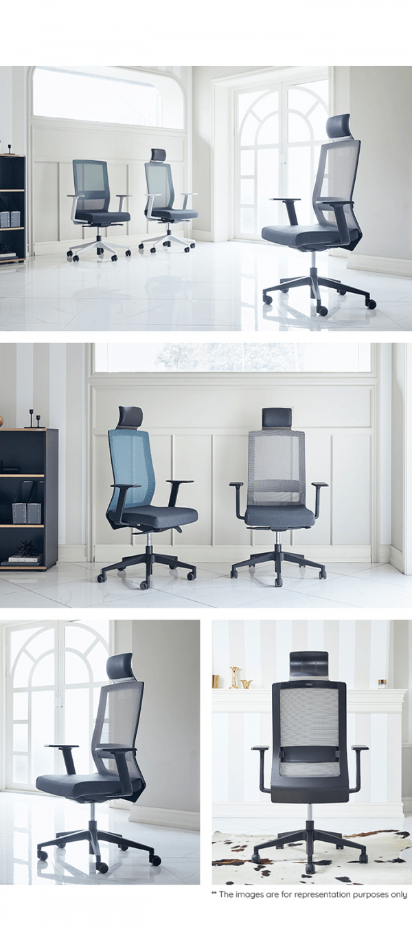 DuoFlex Square Black • High Back Ergonomic Chair